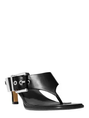 MICHAEL KORS Rowen Leather Thong Sandal