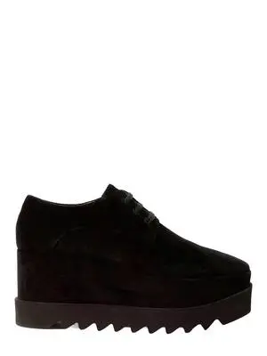 Stella McCartney 55mm Elyse Velvet Platform Sneakers - Black