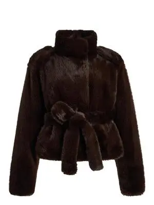 DARKPARK Hunter Faux Fur Jacket - Brown