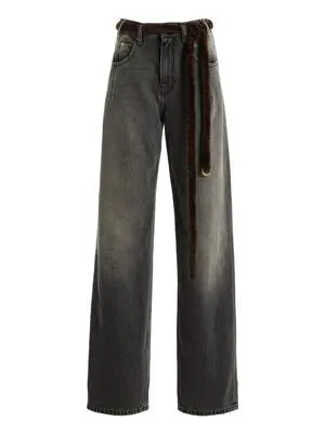 DARKPARK Lu High-rise Straight-leg Jeans - Grey