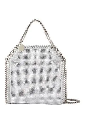 Stella McCartney Falabella Crystal Mesh Mini Tote - Silver