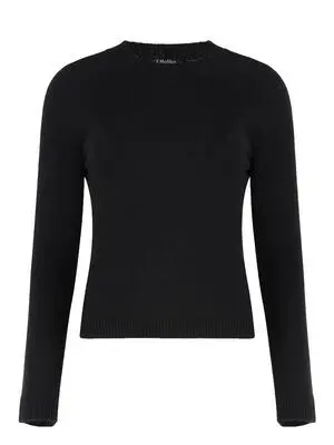 Max Mara Wool And Cashmere Crew Neck Sweater - Black