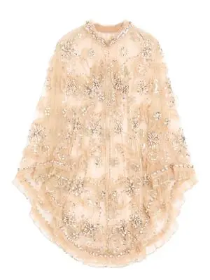 Valentino Garavani Embellished Cape - Metallic