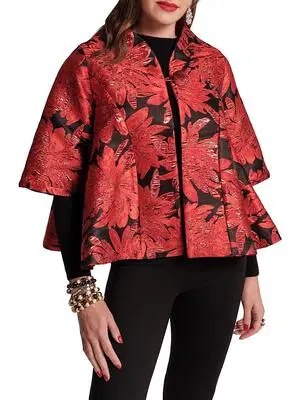 FRANCES VALENTINE Swing Jacket - Red/black