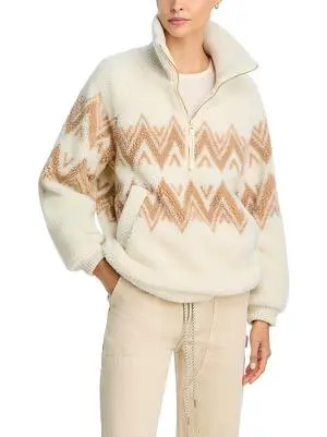 Varley Hendrik Half Zip Sweater - Egret