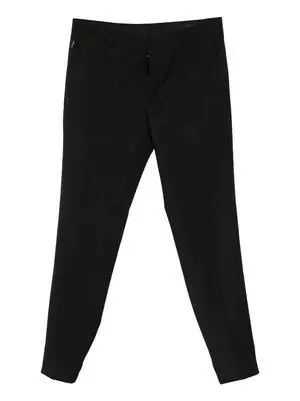 Prada Straight Leg Wool Trousers - Black