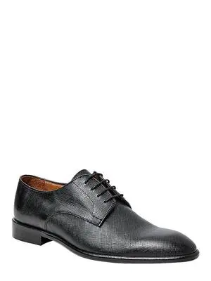 Bruno Magli Salerno Lace Up Derby Dress Shoes - Black Saffo Leather