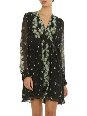 SECRET PON-PON Emerson Dress - Black Floral Alley