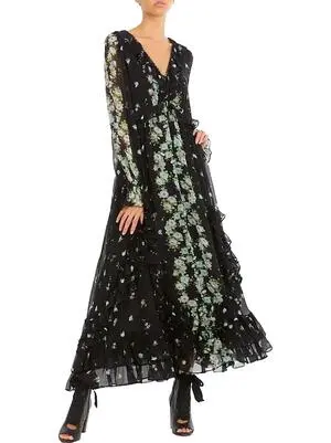 SECRET PON-PON Brighton Dress - Black Floral Alley