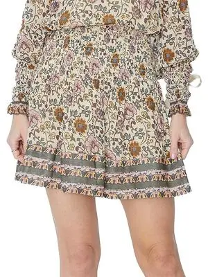 WEST OF Madeline Mini Skirt - Katie Floral