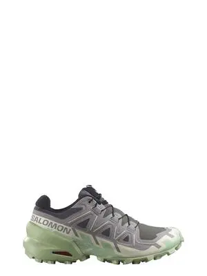 SALOMON Speedcross 6 Trail Running Shoes - Gray/green/beige