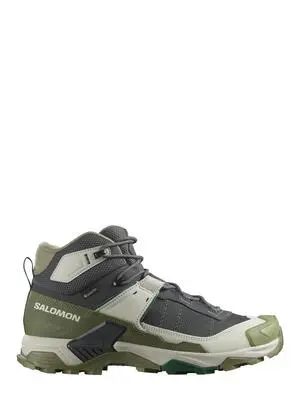 SALOMON X Ultra 5 Mid Gore-Tex Hiking Boots Gray/green/beige