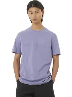 SALOMON Logo Ss Tee - Blue Granite