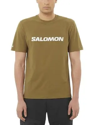 SALOMON Logo Ss Tee - Brilliant Olive