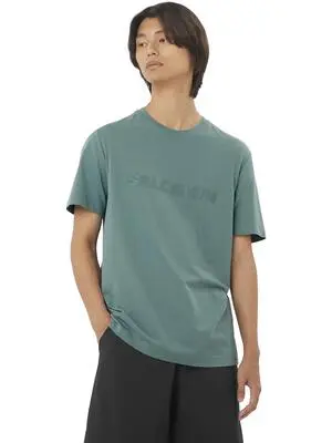 SALOMON Logo Ss Tee - North Atlantic