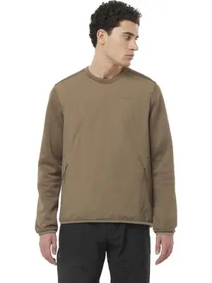 SALOMON Outline Hybrid Warm Pullover - Shitake