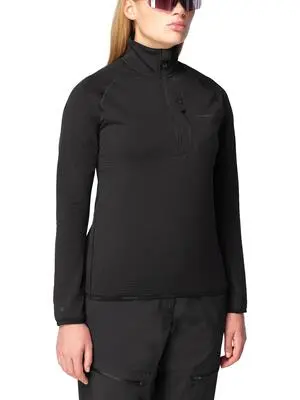 SALOMON Essential Lightwarm Half-zip Fleece - Deep Black