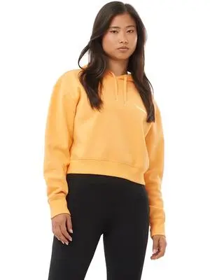 SALOMON Logo Cropped Hoodie Warm Apricot