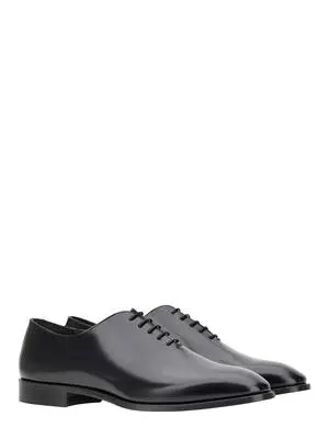 Canali Oxford In Brushed Calfskin - Black