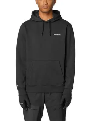 SALOMON Chest Logo Hoodie - Deep Black