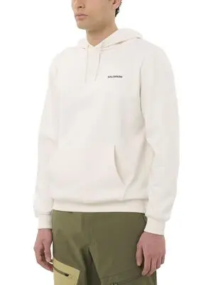SALOMON Chest Logo Hoodie - Whisper White