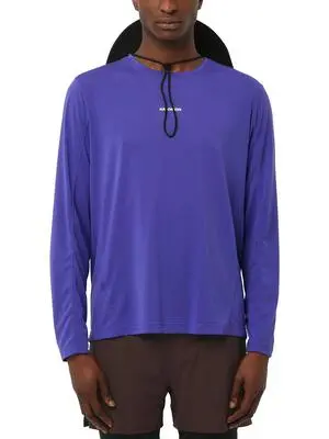 SALOMON Core Long-sleeve Tee - Blue/white