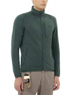 SALOMON Essential Lightwarm Full-zip Fleece - Green Gables