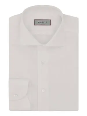 Canali Slim-fit Shirt In Cotton - White