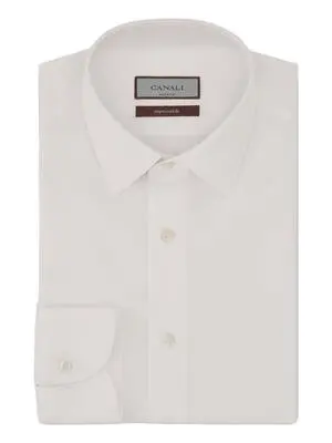 Canali Impeccabile Slim-fit Shirt In Cotton - White