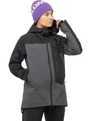 SALOMON Moon Patrol Gore-tex Shell Jacket - Deep Black/periscope