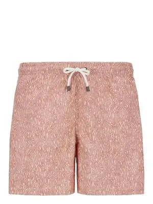 Canali Printed Board Shorts - Pink