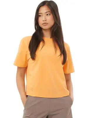 SALOMON Trackline Short Sleeve Tee Warm Apricot