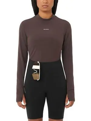 SALOMON Shkout Bliss Long-sleeve Tee - Coffee Bean