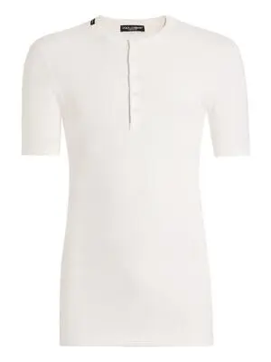Dolce & Gabbana Serafino Cotton T-shirt - White