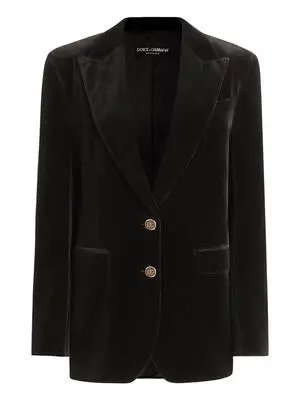 Dolce & Gabbana Velvet Jacket - Black