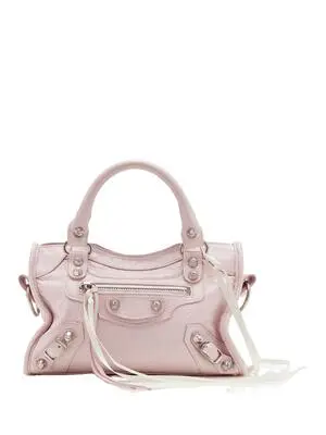 Balenciaga Le City Mini Leather Bag - Pink