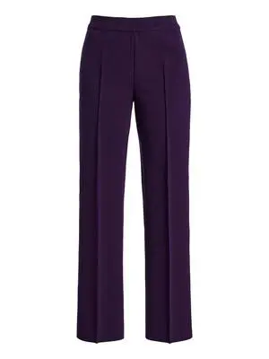 HIGH SPORT Louis Cropped Wool-blend Pants - Purple
