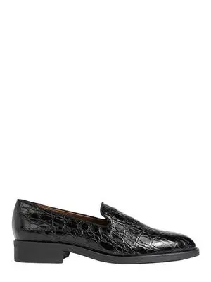 GIUSEPPE ZANOTTI Dories Croc-Effect Leather Loafers