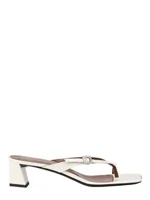 GIUSEPPE ZANOTTI Amandhine 45 Patent-leather Mules - White