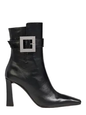 GIUSEPPE ZANOTTI Seattle 90 Buckled Leather Ankle Boots - Black