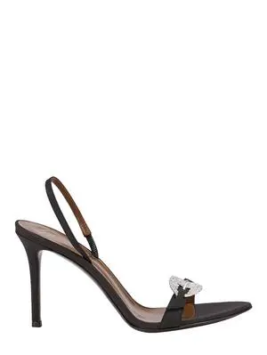 GIUSEPPE ZANOTTI Marielena 90 Crystal-embellished Slingback Sandals - Black
