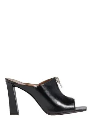 GIUSEPPE ZANOTTI Oraine 90 Zip-detailed Leather Mules - Black
