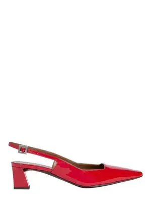 GIUSEPPE ZANOTTI Brendha 45 Patent-leather Slingback Pumps - Red