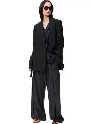 Loewe Draped Wool Jacket - Black