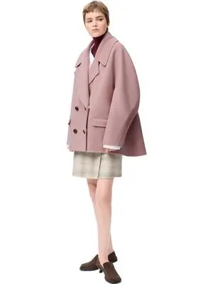 Loewe Wool Short Coat Pink