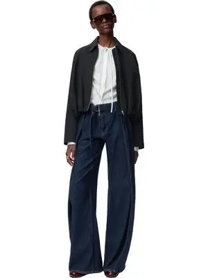 LOEWE Wool Crepe Tailoring Draped Jacket