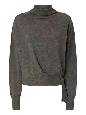 Pinko Roll-neck Pullover Sweater - Grey
