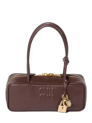 Miu Miu Beau Leather Bag - Brown