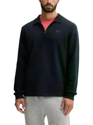 Emporio Armani Half-zip Sweater - Blue