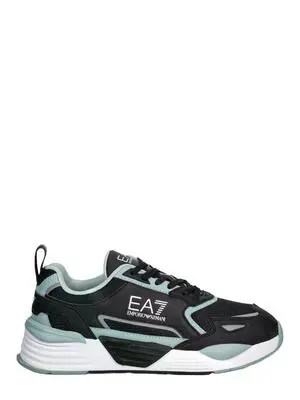 Emporio Armani Logo-detail Sneakers - Black
